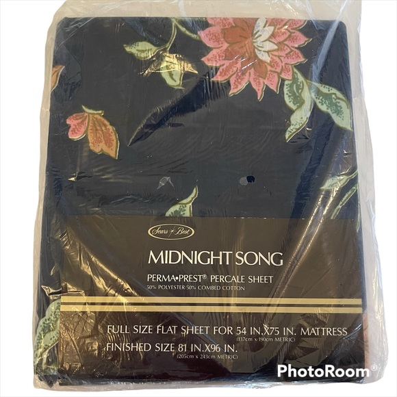 Vintage | Bedding | Vtg Full Flat Sheet New In Original Package Sears ...